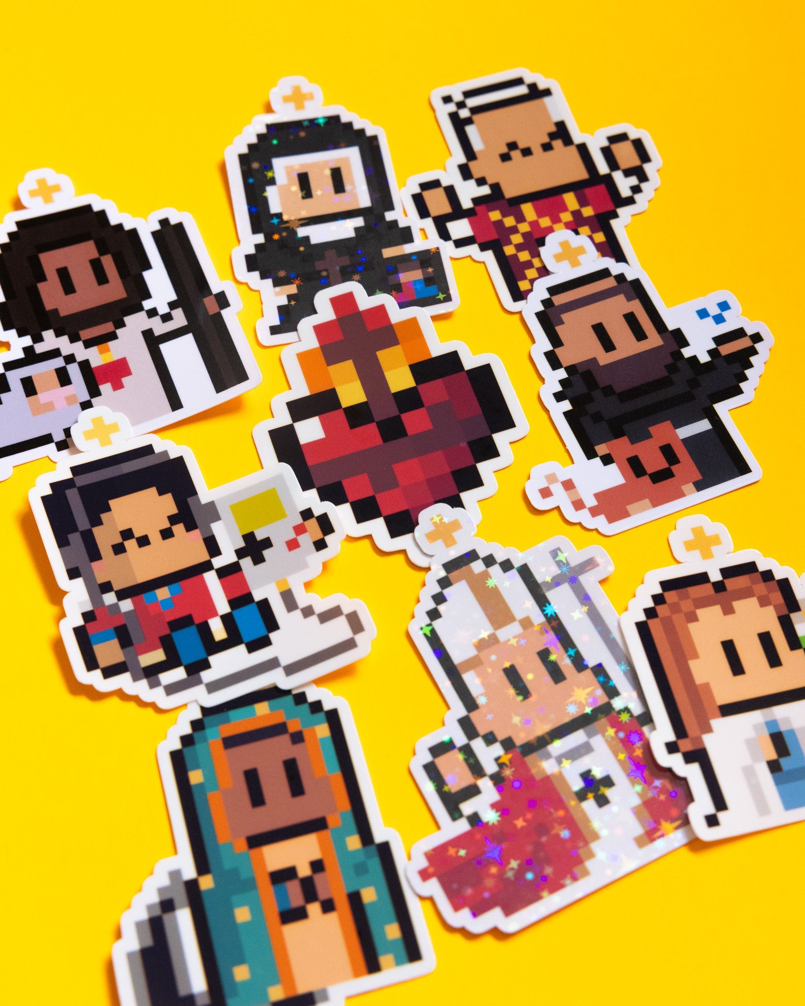 Catholic Video-Game Stickers – Saint Sprites